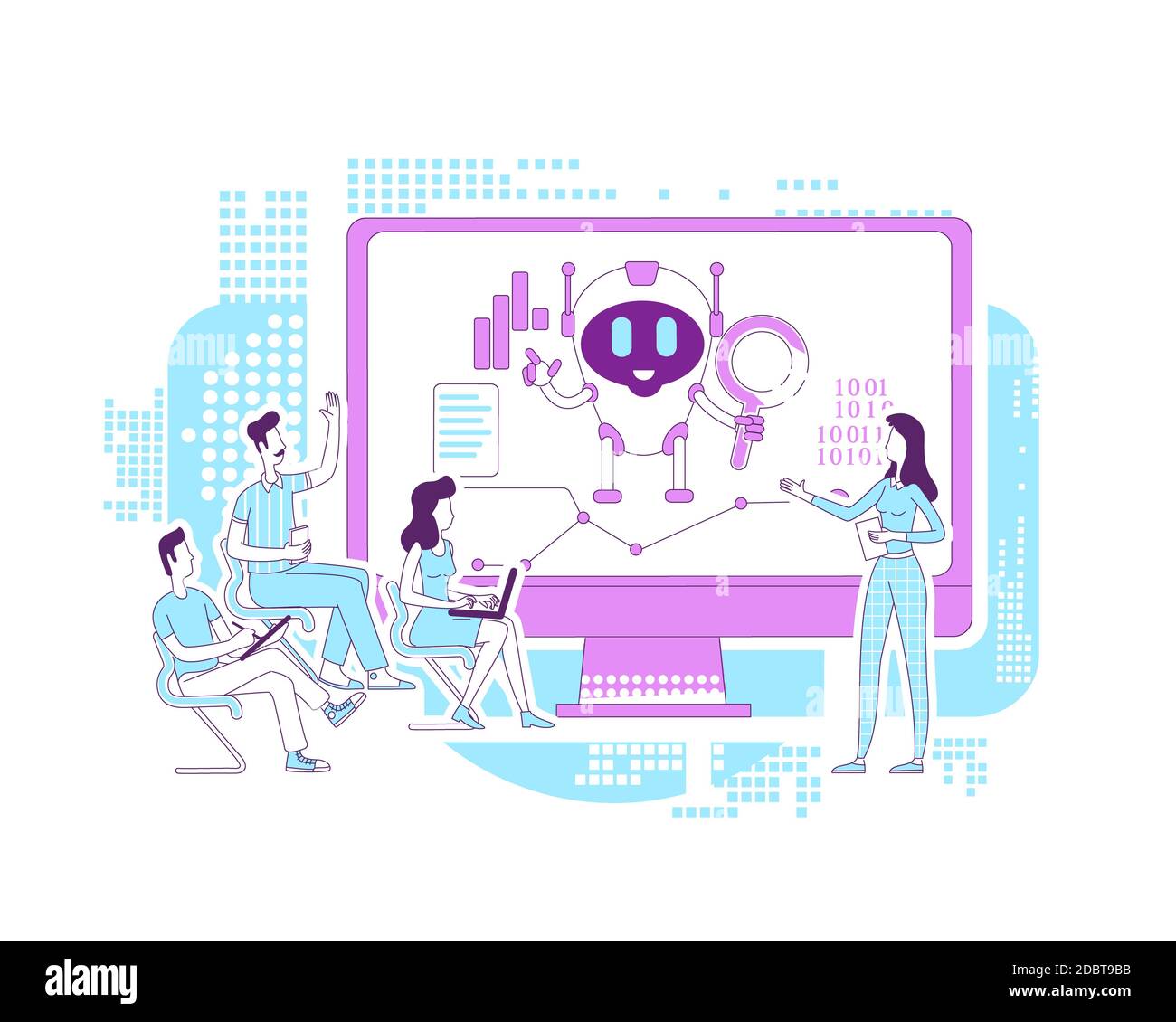 Artificial general intelligence background Cut Out Stock Images ...