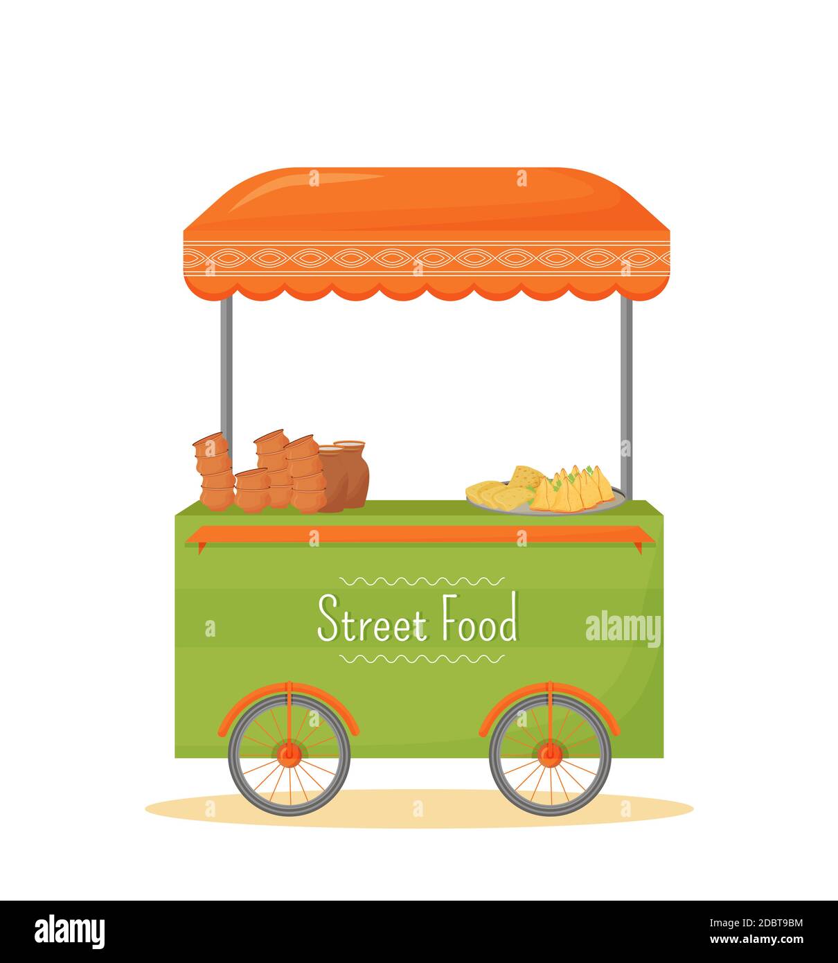 Food stall indian street market Cut Out Stock Images & Pictures - Alamy