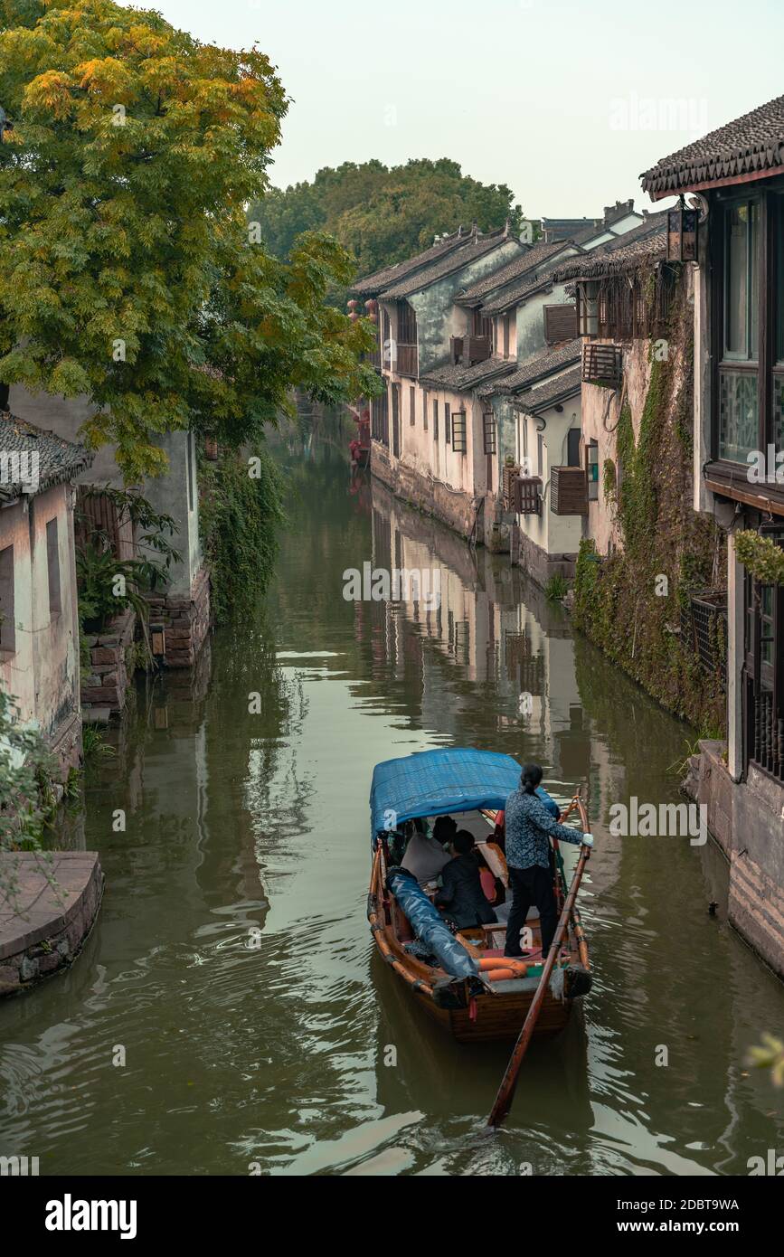 Rivers and Chinese architecture in Zhouzhuang, an ancient Chinese ...