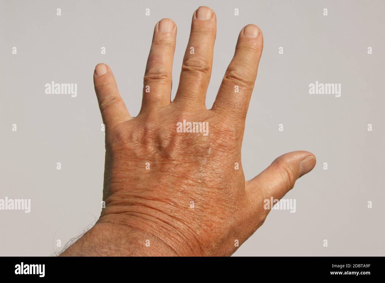 Man's hand viewed from top Stock Photo - Alamy