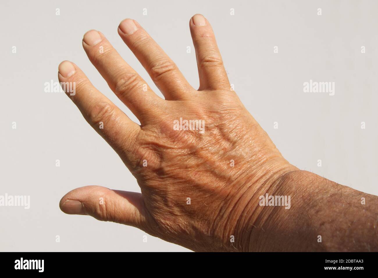 Man's hand viewed from top Stock Photo - Alamy