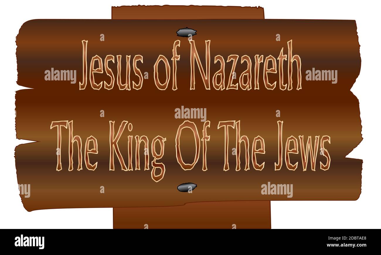 The Sign On The Crucifixion Cross Of Jesus Christ writen by Pilate ...