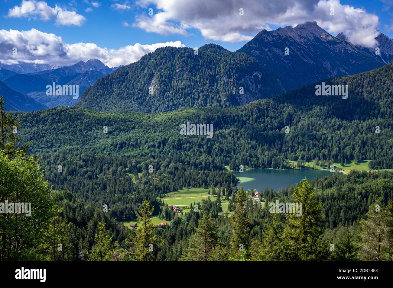 A bird's eye view of the Lautersee Stock Photo - Alamy