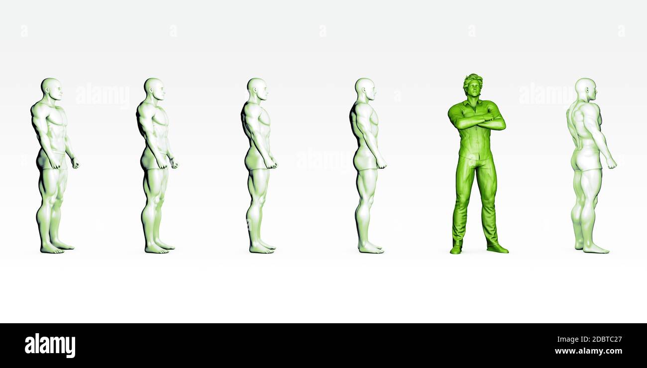 Unique Individual in a Corporate Office Professional Team Stock Photo ...