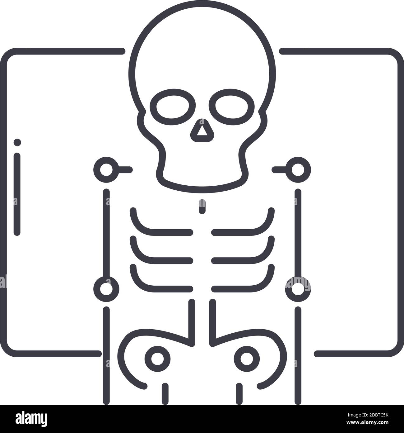 X ray concept icon, linear isolated illustration, thin line vector, web ... X ray concept icon, linear isolated illustration, thin line vector, web ...