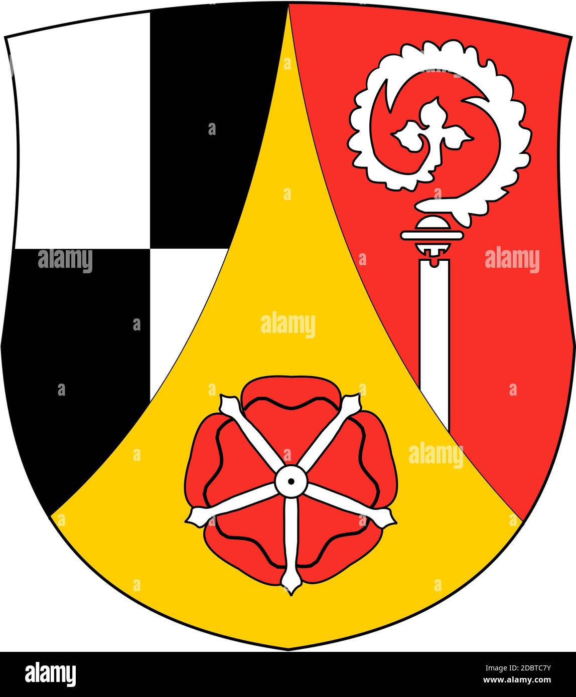 Coat of arms of the Roth district. Germany Stock Photo - Alamy