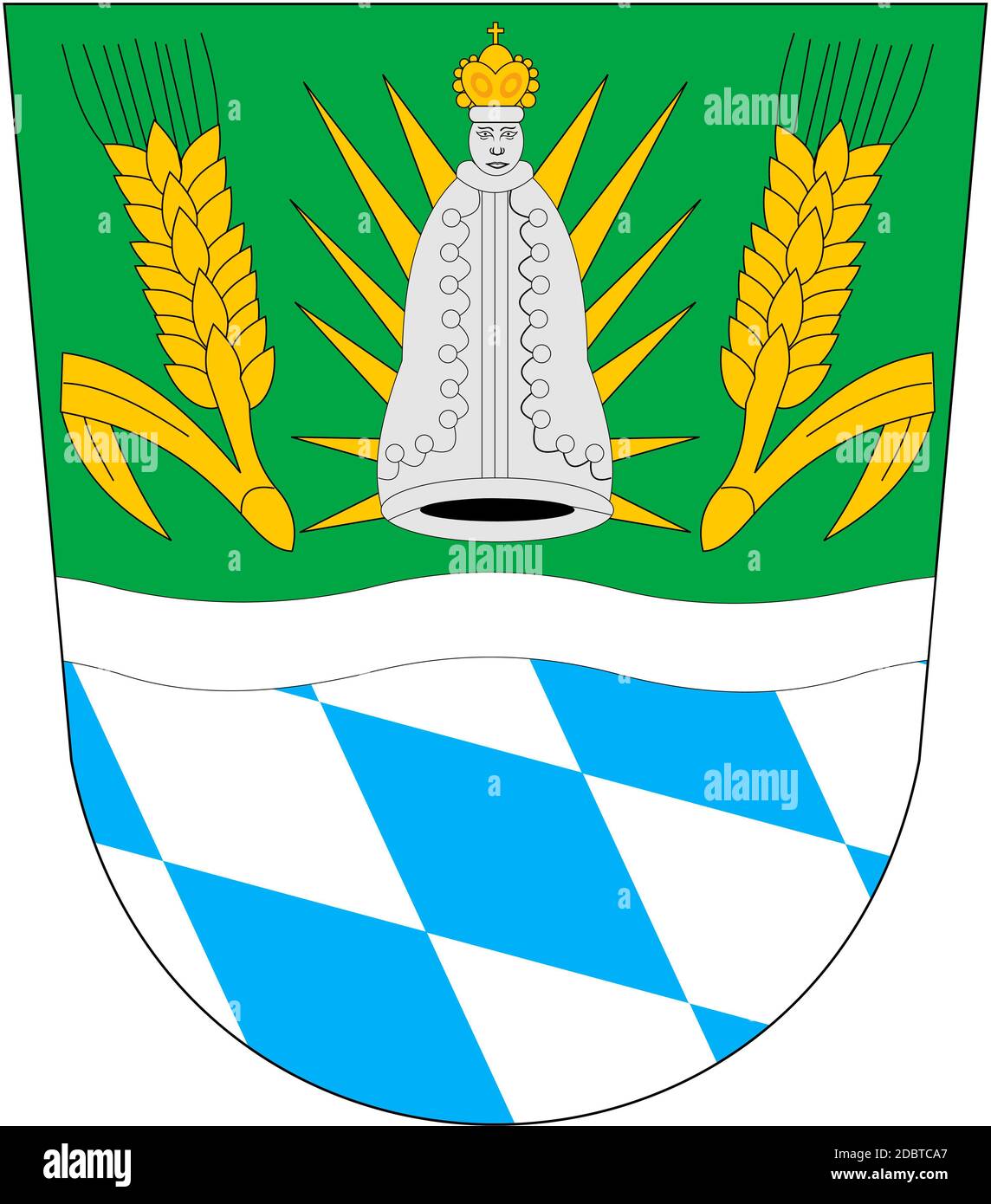 Coat of arms of the Straubing-Bogen district. Germany Stock Photo - Alamy