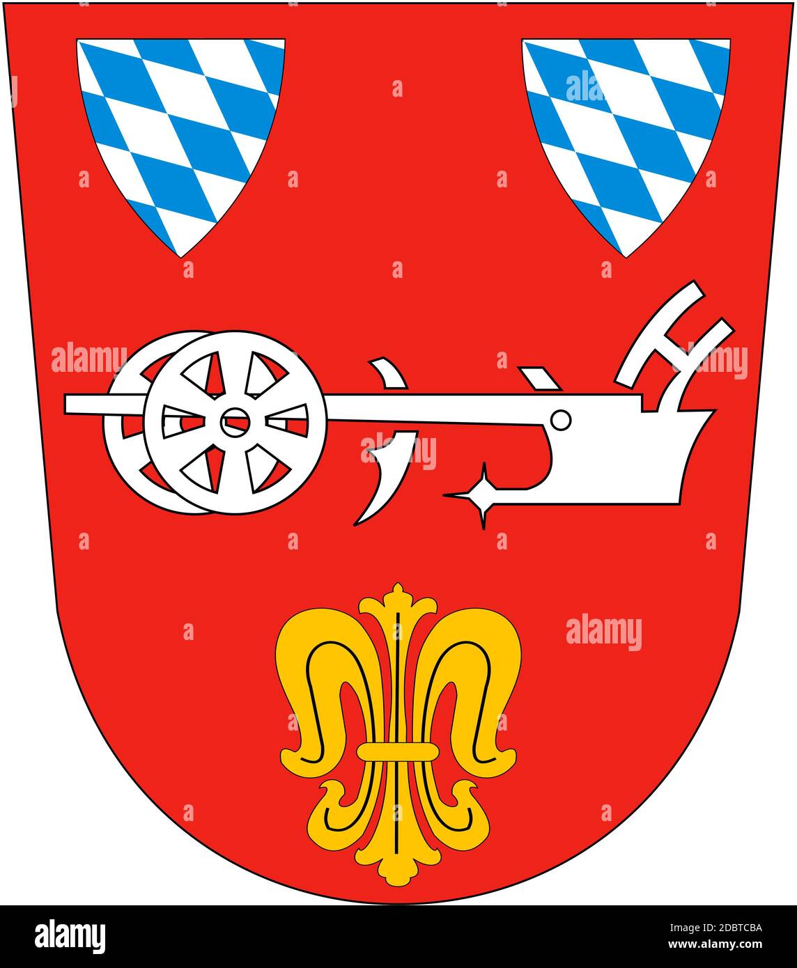Coat of arms of the city of Straubing. Germany Stock Photo - Alamy