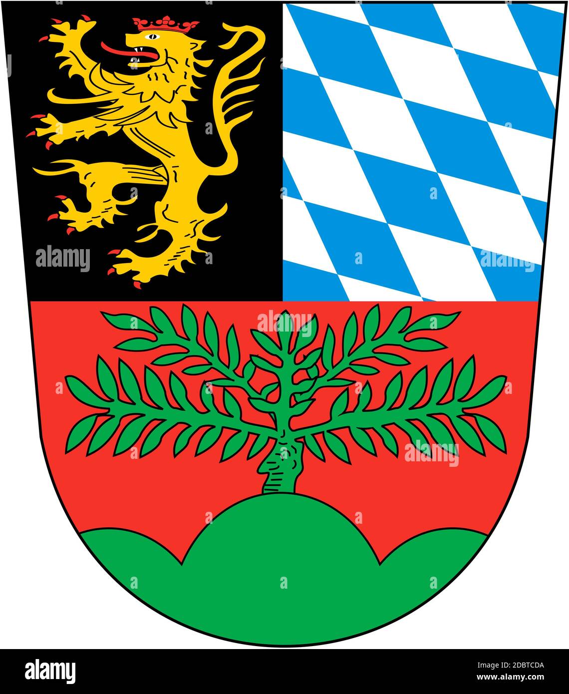 Coat of arms of the city of Weiden in der Oberpfalz. Germany Stock ...