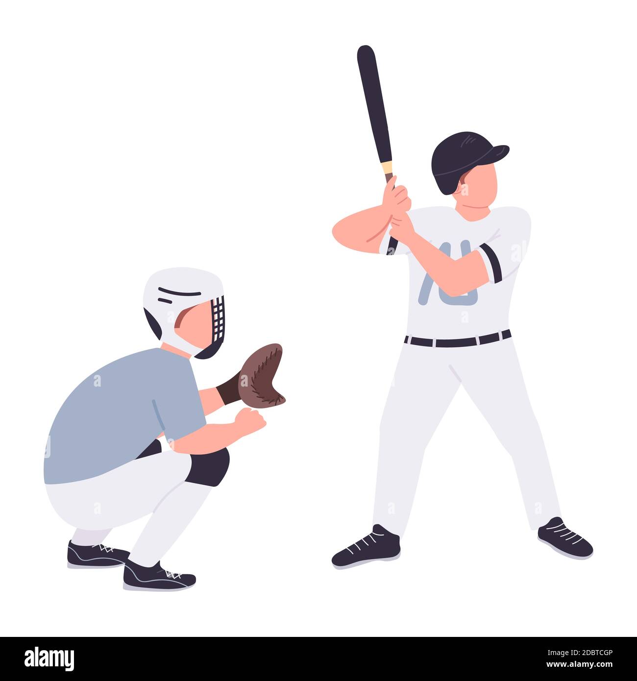 Cartoon catcher Cut Out Stock Images & Pictures - Alamy