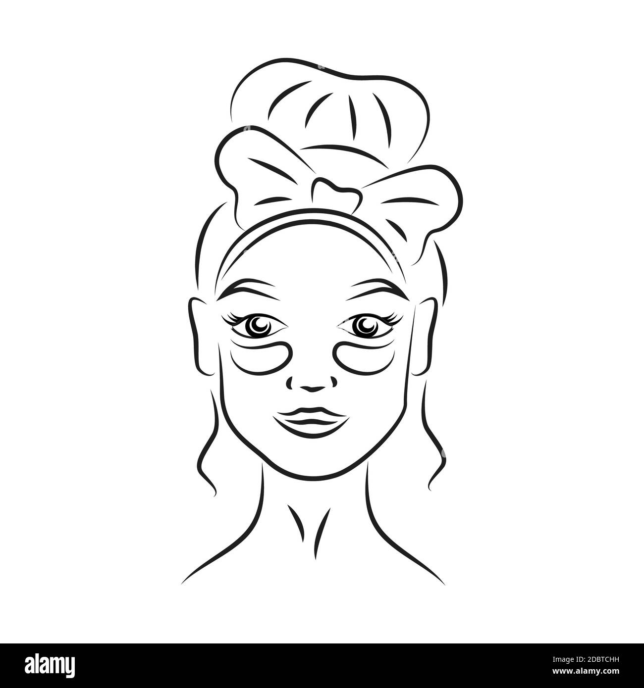 Realistic Face Outline Drawing