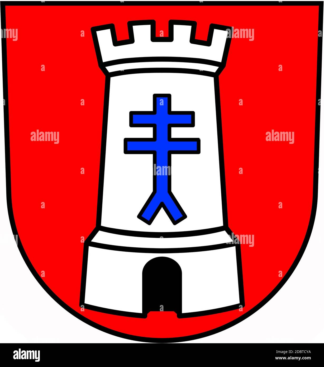 Coat of arms of the city of Bietigheim-Bissingen. Germany Stock Photo ...