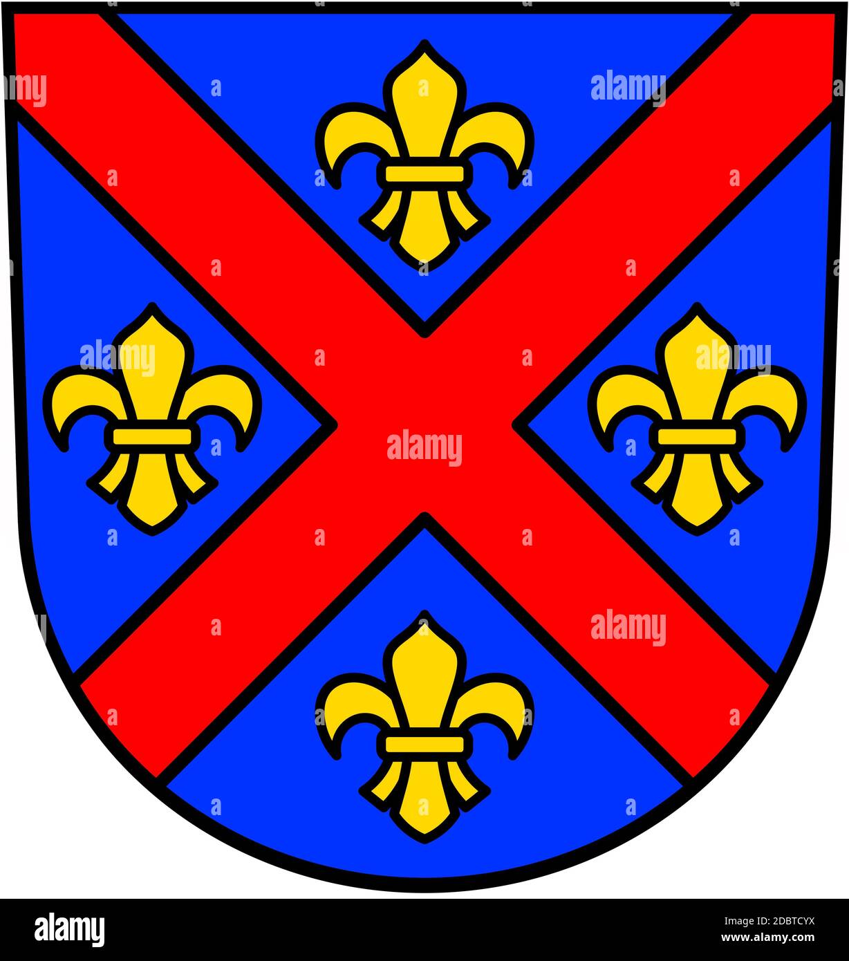 Coat of arms of the city of Ellwangen. Germany Stock Photo - Alamy