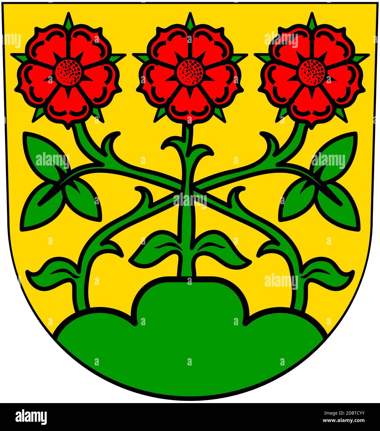 Coat of arms of the municipality of Eberdingen. Germany Stock Photo - Alamy