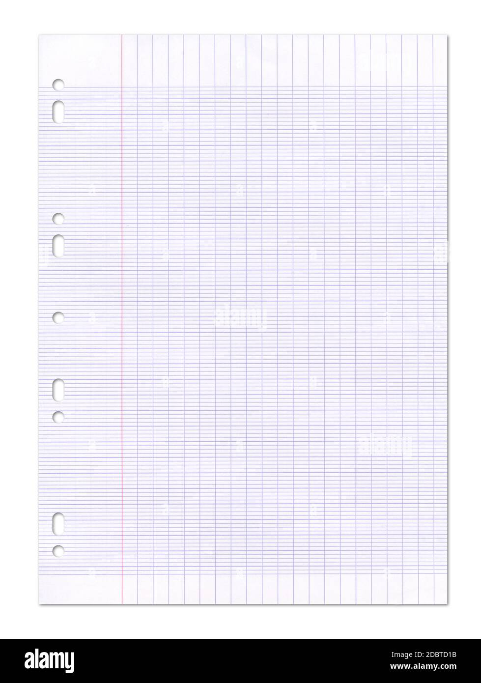 School lined paper sheet texture background Stock Photo - Alamy