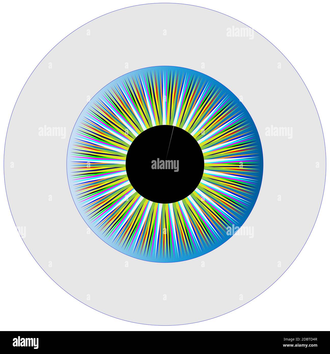 A multicoloured eye isolated over a white background Stock Photo - Alamy