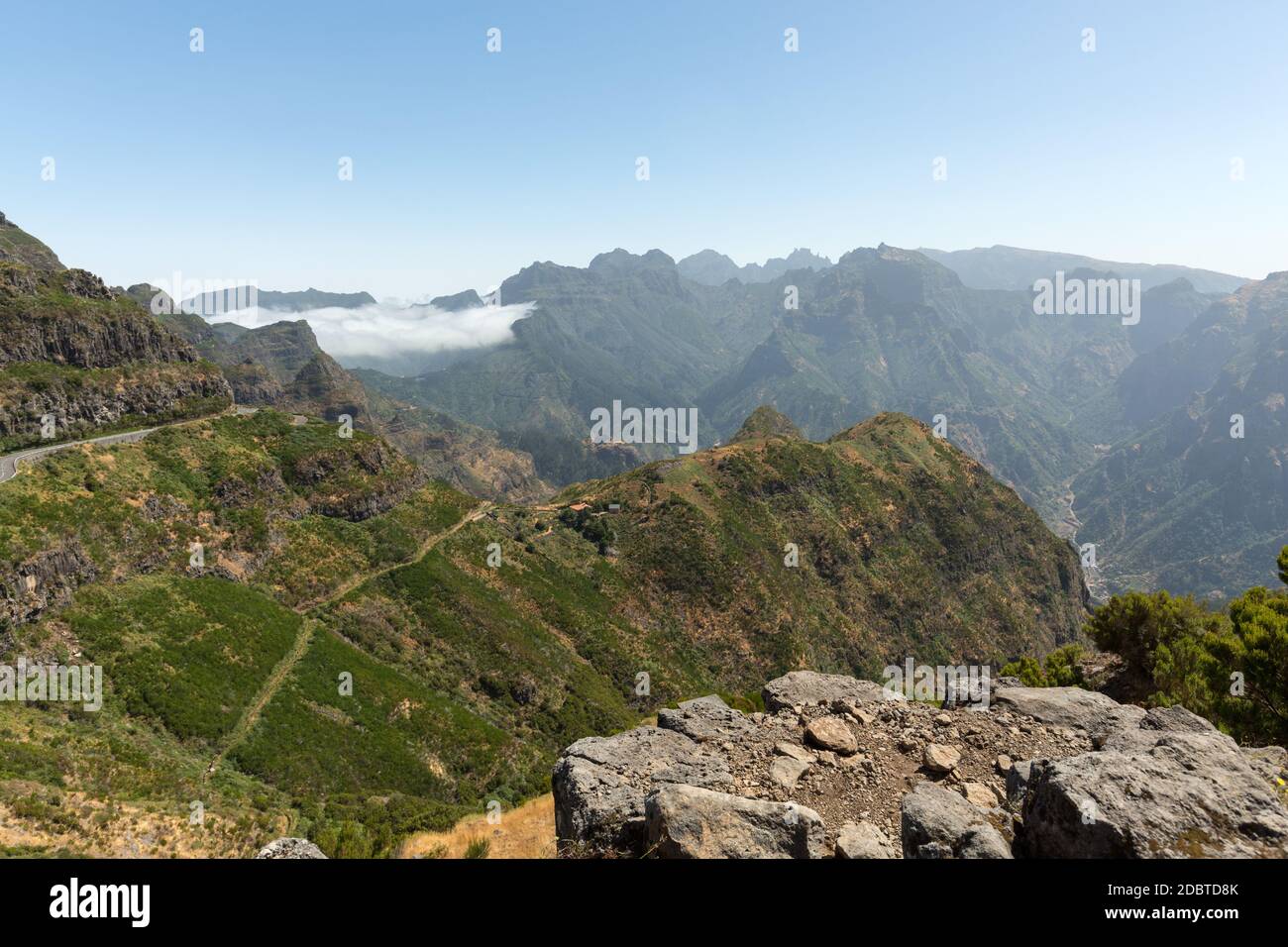 View the pass Boca da Encumeada in Madeira. Portugal Stock Photo - Alamy