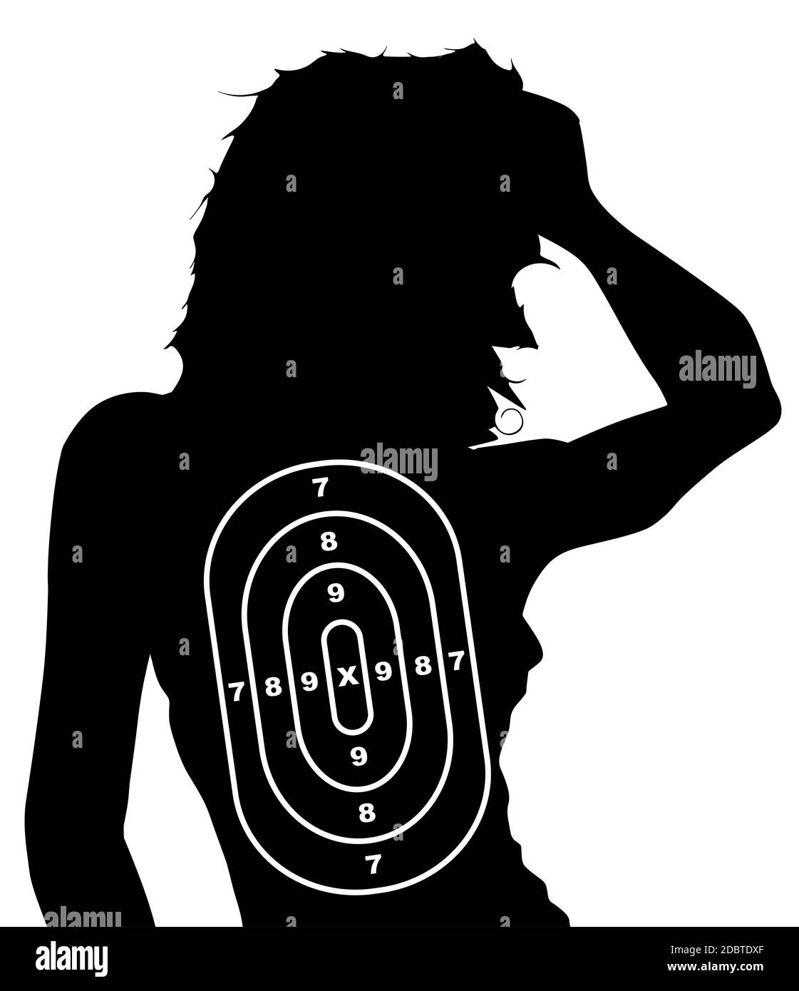 Human silhouette shooting target hi-res stock photography and images ...