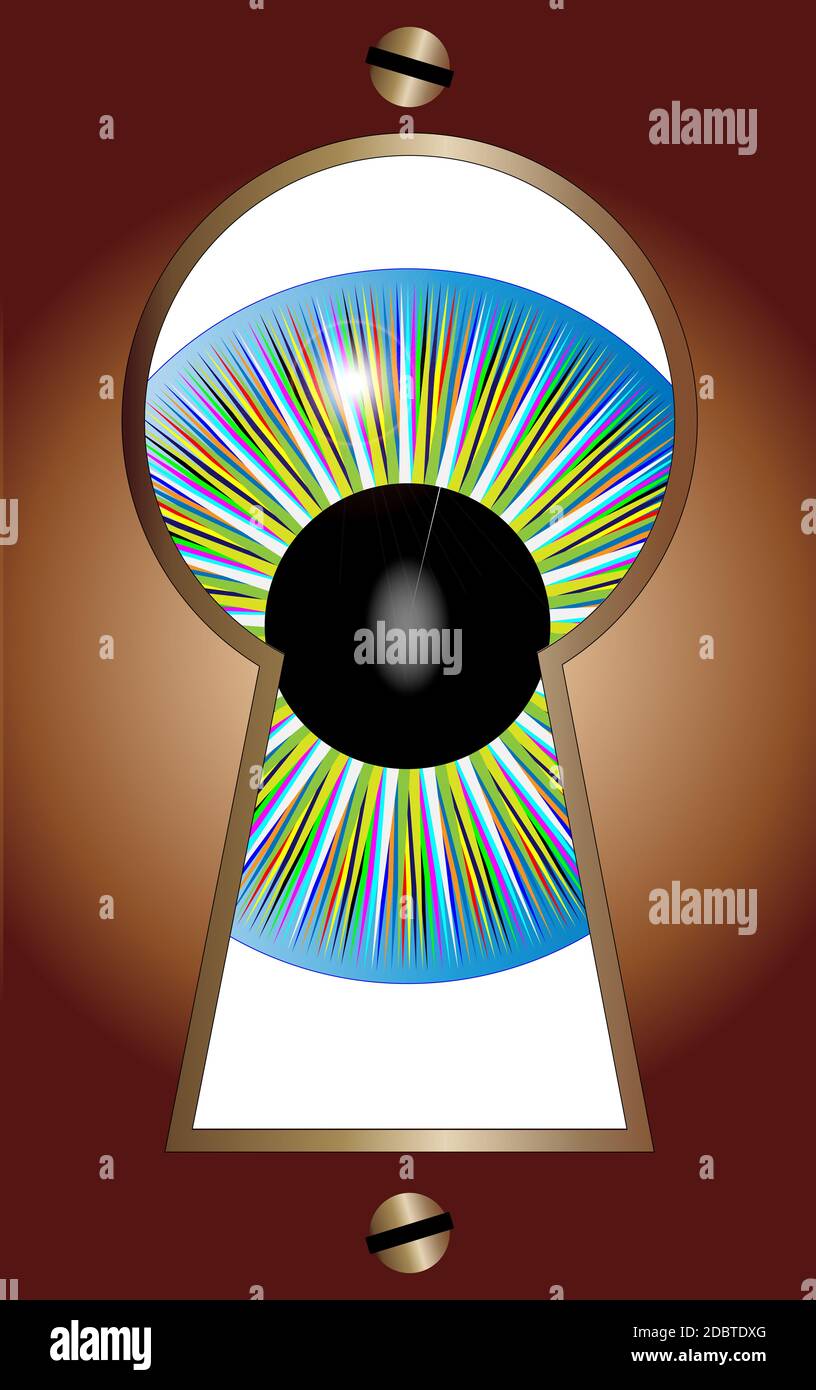 Peek through keyhole hi-res stock photography and images - Alamy