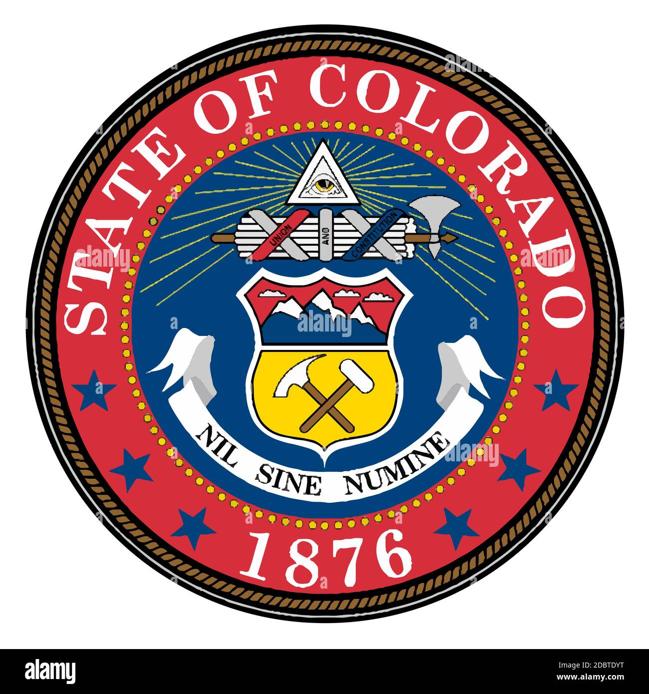 The seal of the United States state of Colorado Stock Photo - Alamy