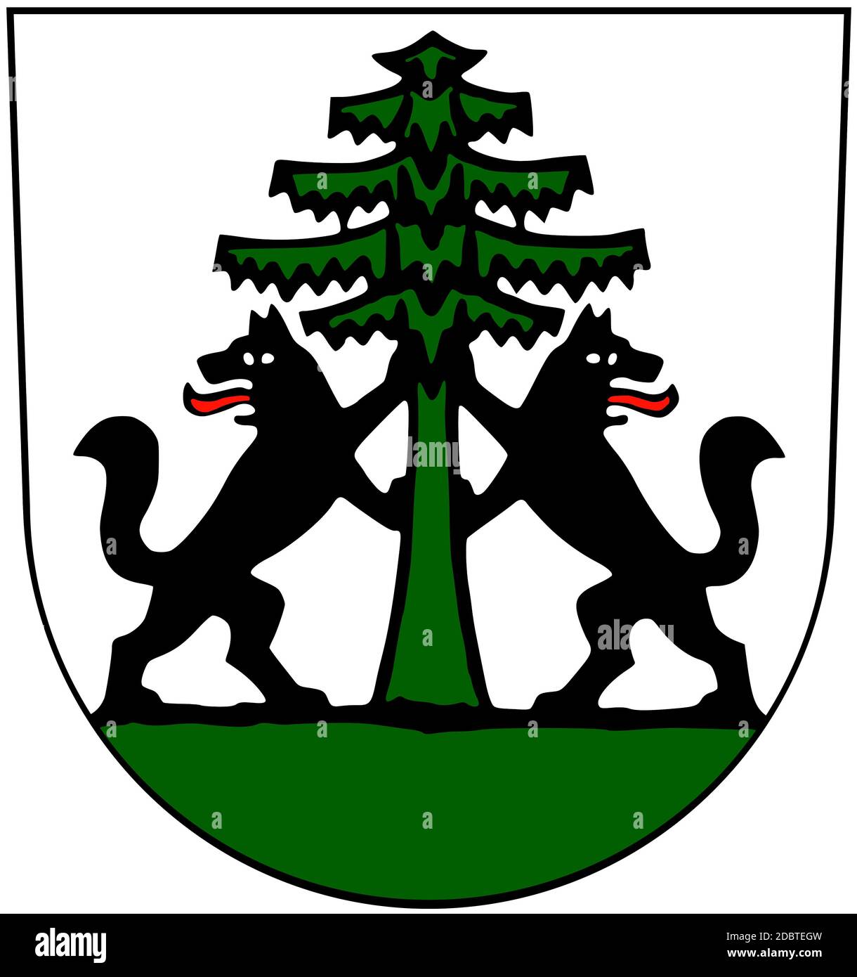 Coat of arms of the city of Murhardt. Germany Stock Photo - Alamy
