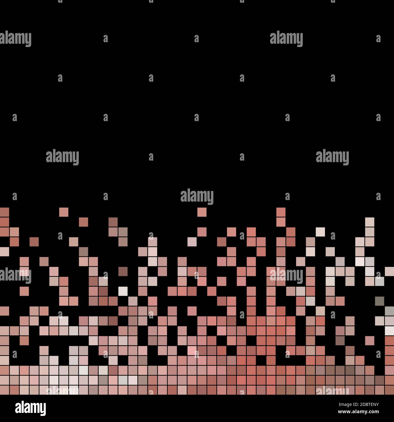 abstract square pixel mosaic background - pink on black background ...