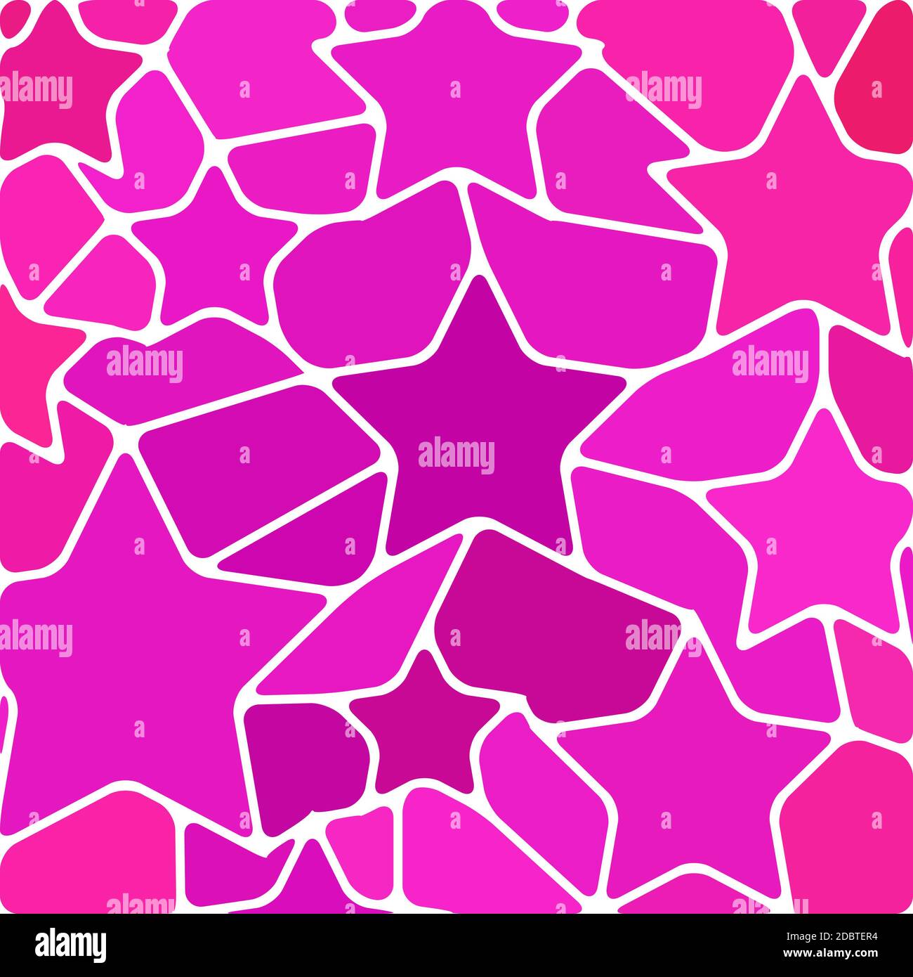 abstract stained-glass mosaic background - magenta stars Stock Photo ...