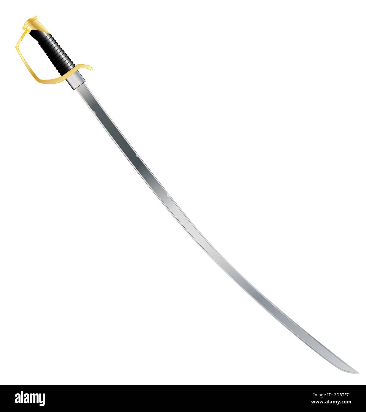 A heavy US cavalary sabre isolated on white Stock Photo - Alamy