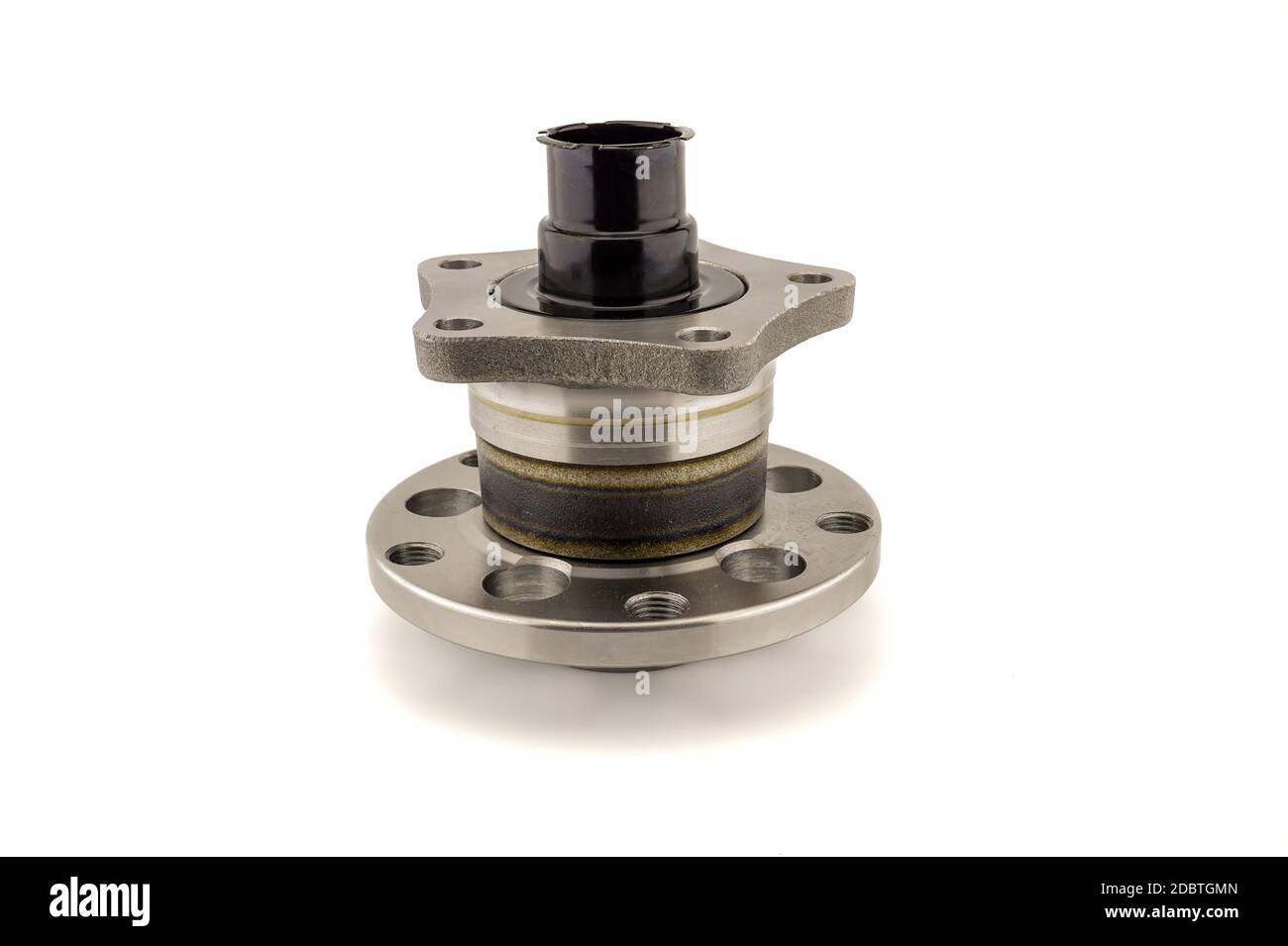 Rear wheel hub assembly isolated on white background Stock Photo - Alamy