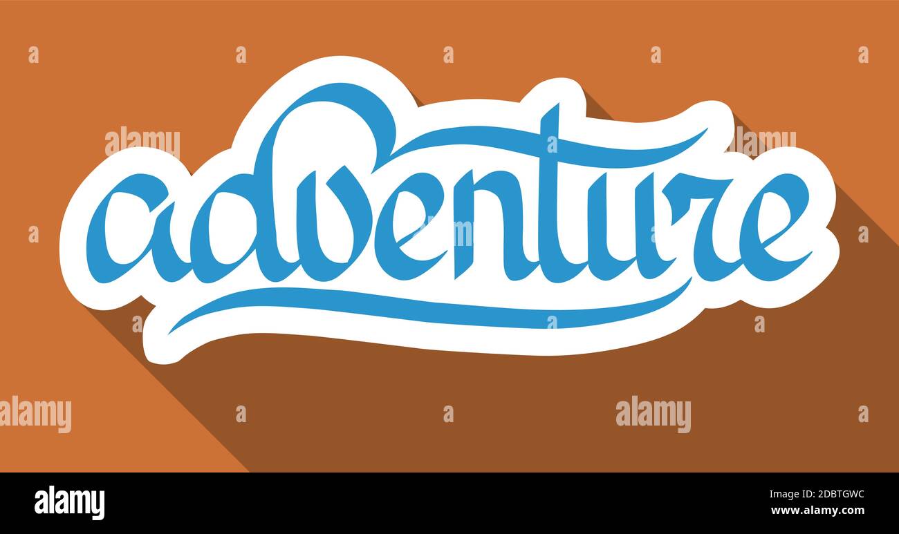 Typographical abstract template with handwritten stylized paper ...