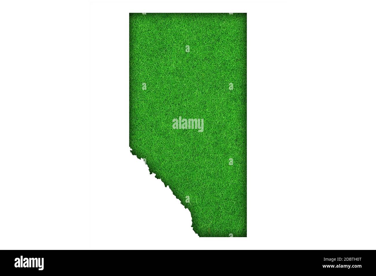 Map of Alberta on green felt Stock Photo - Alamy