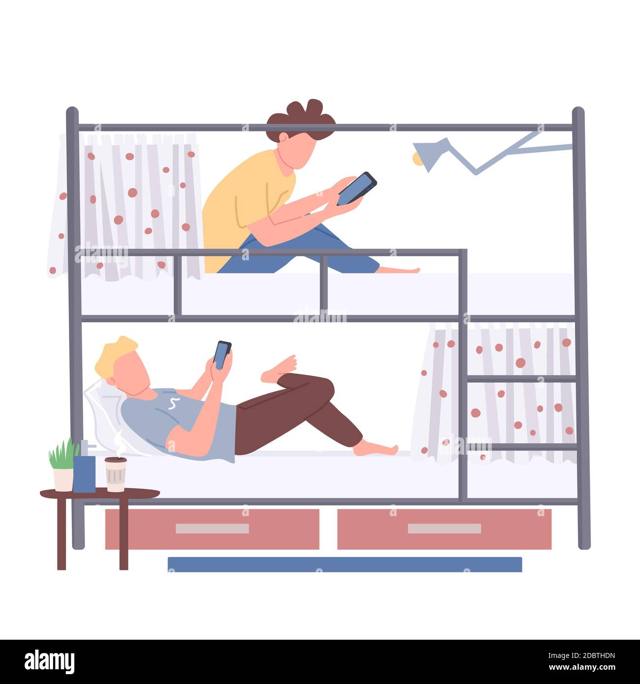 Student hostel room Cut Out Stock Images & Pictures - Alamy