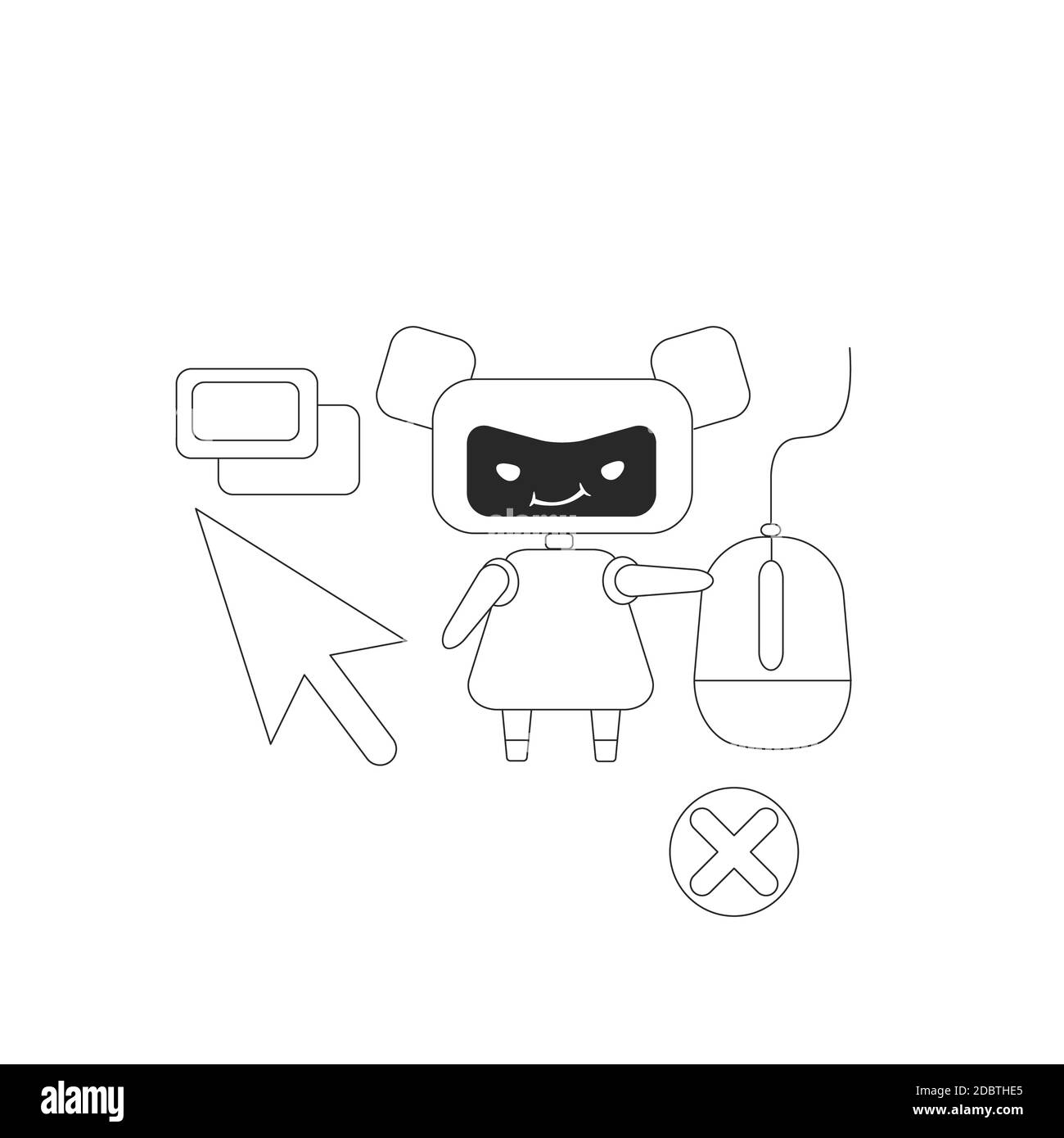 Click fraud background Cut Out Stock Images & Pictures - Alamy