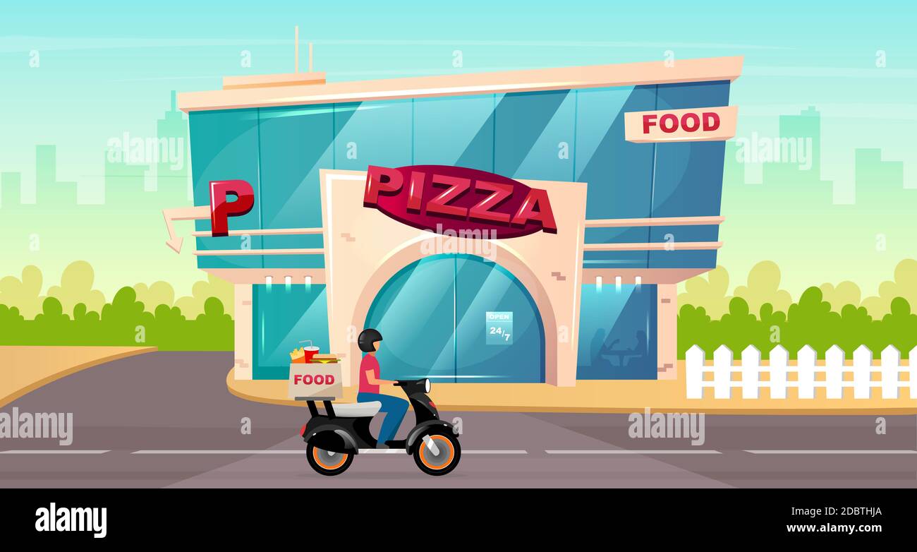 2d cartoon street hi-res stock photography and images - Alamy