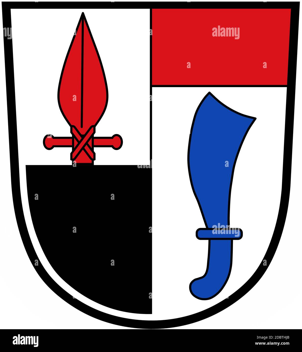 Emblem of the community of Buttenheim. Germany Stock Photo - Alamy