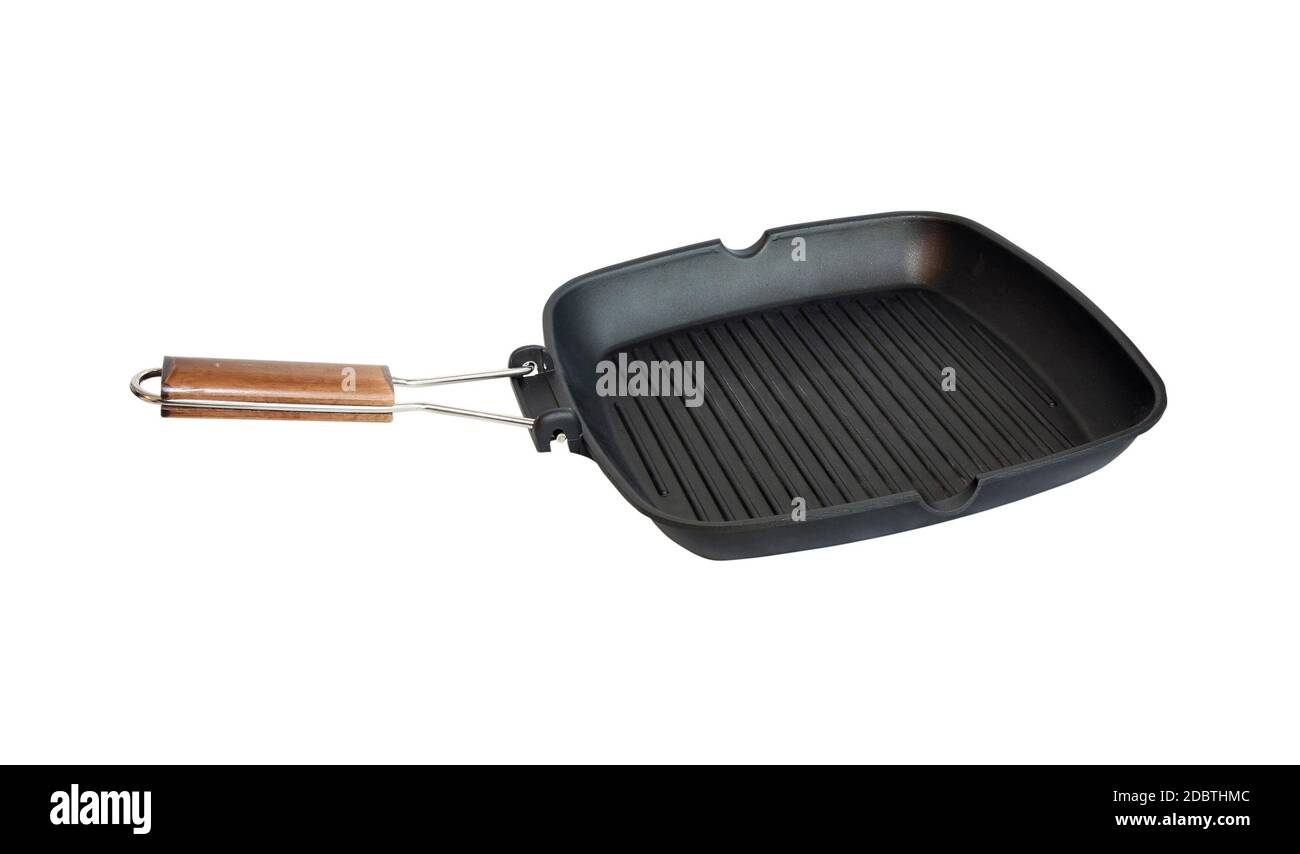 Heavy frying pan isolated with clipping path included Stock Photo - Alamy