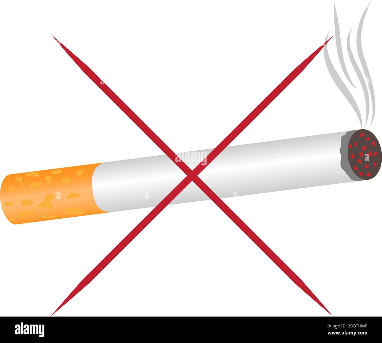 No smoking warning vector pictogram sign Stock Photo - Alamy