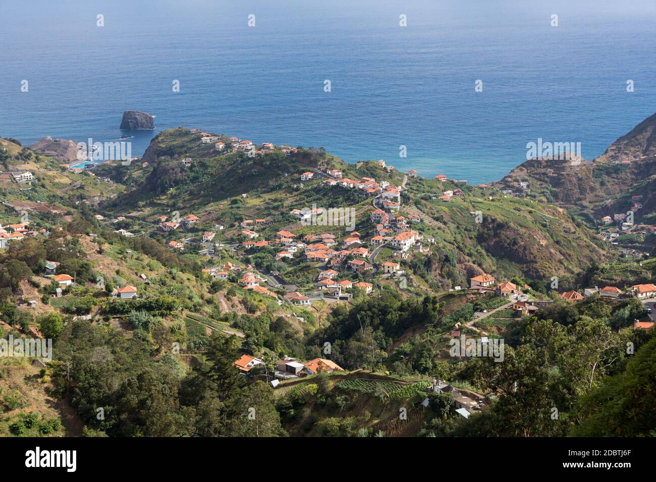 Porto da Cruz on the north coast of Madeira , Portugal Stock Photo - Alamy