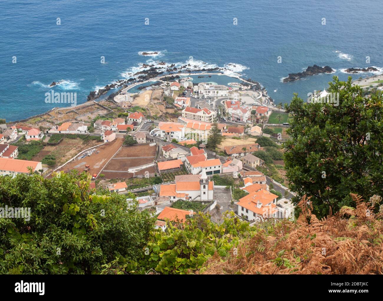 Panoramic view on Porto Moniz, Madeira island, Portugal Stock Photo - Alamy