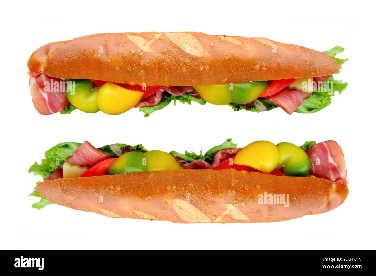 Sandwiches ham cheese bacon hi-res stock photography and images - Alamy