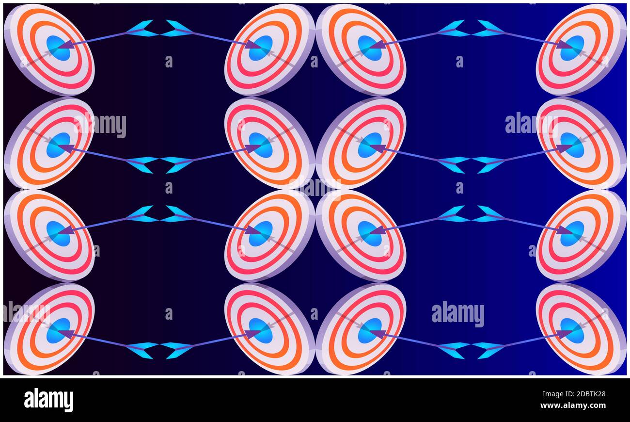 digital textile design of objects on abstract background Stock Photo ...