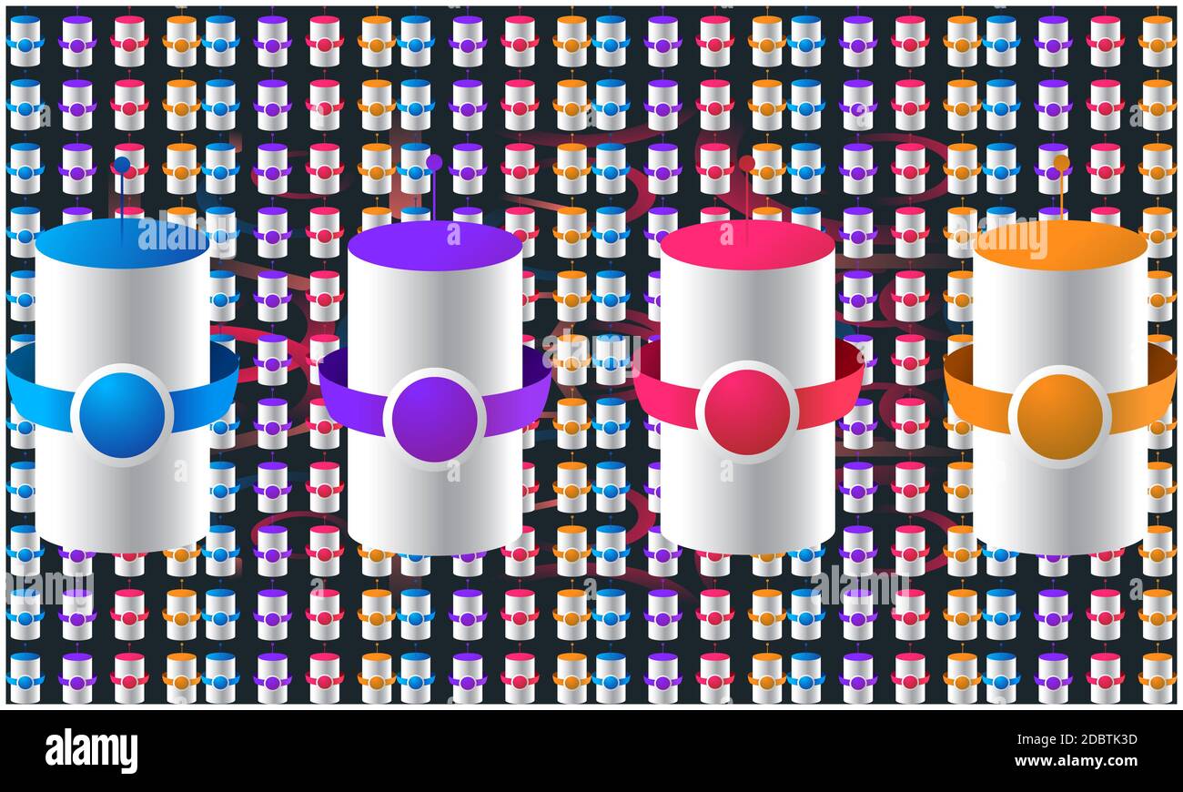 Colorful textile palette art Cut Out Stock Images & Pictures - Alamy