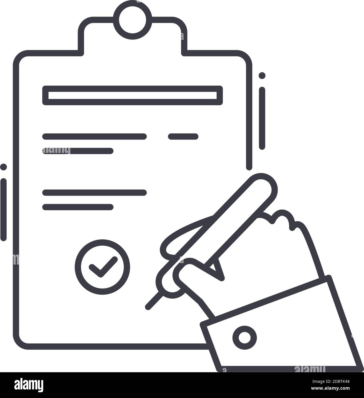 Working order icon, linear isolated illustration, thin line vector, web ...