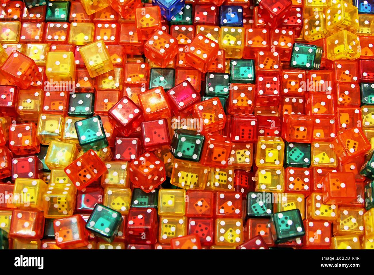 Background texture made from colorful dice toys Stock Photo - Alamy