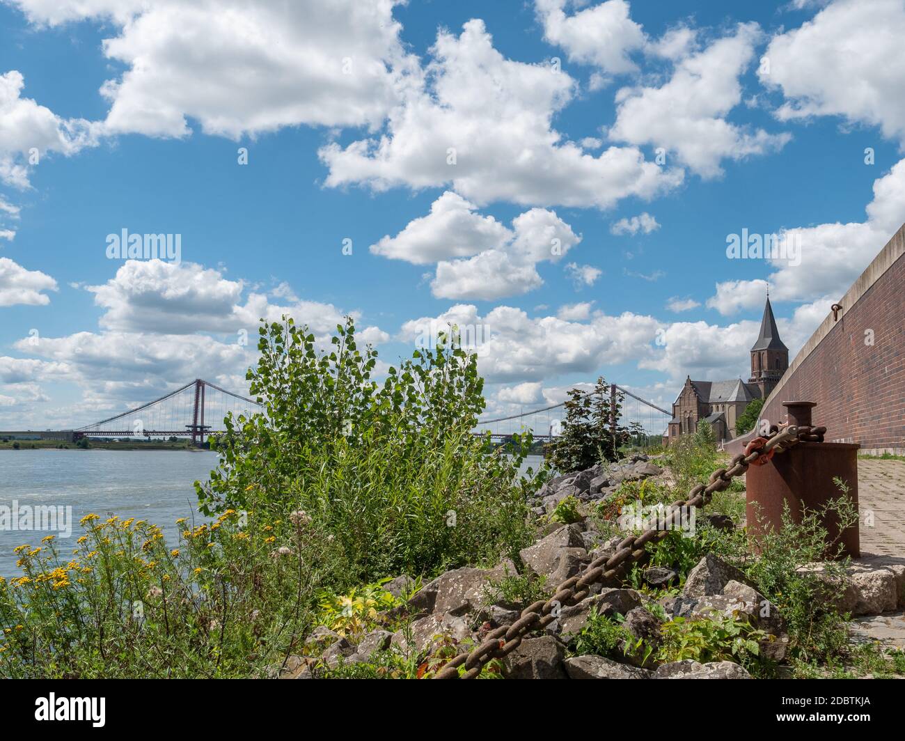 the city of emmerich at the river rhine Stock Photo - Alamy