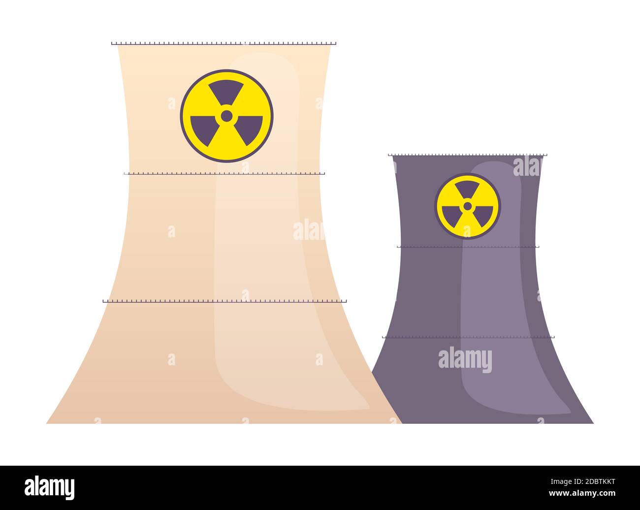 Nuclear contamination cartoon Cut Out Stock Images & Pictures - Alamy