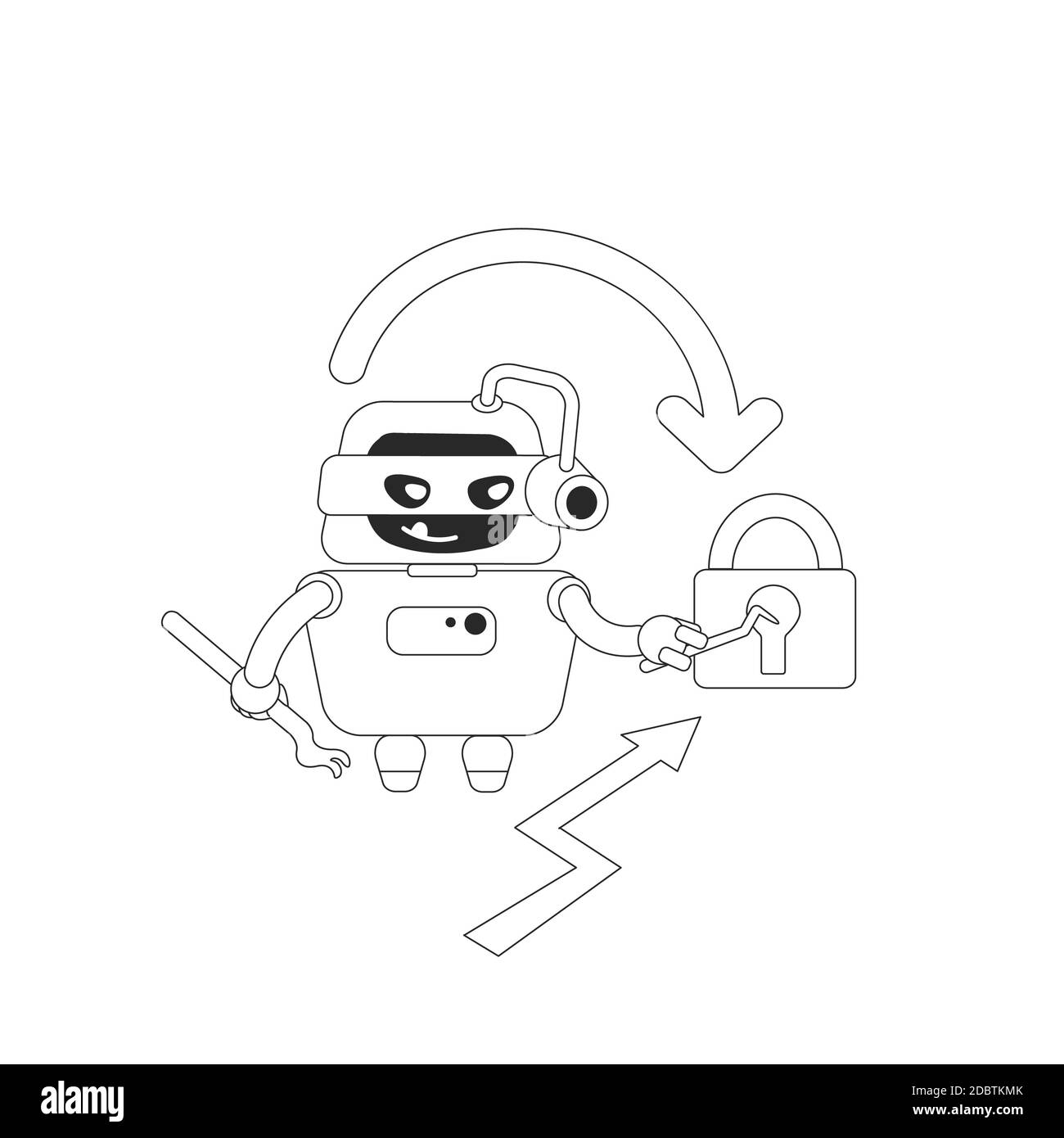 Artificial general intelligence background Black and White Stock Photos & Images - Alamy