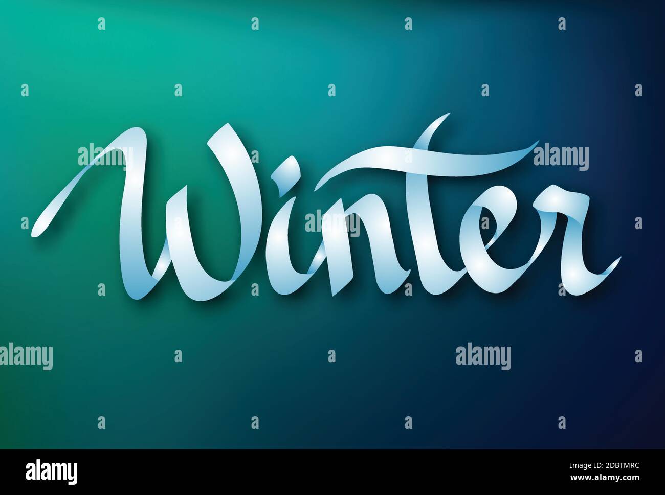 Calligraphic inscription design concept with elegant typographical ...