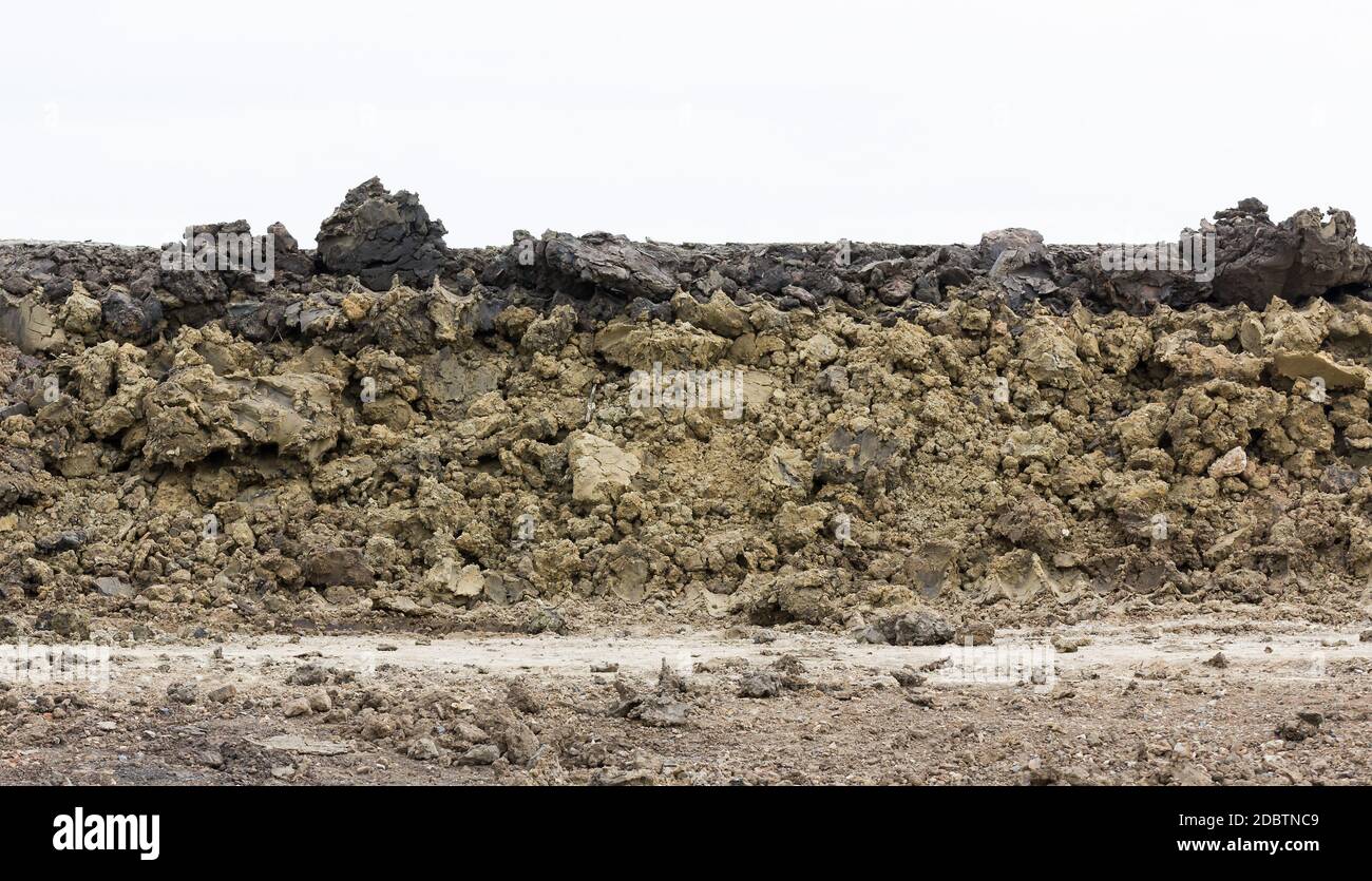 Layer of soil and climate beneath waterfront Stock Photo - Alamy