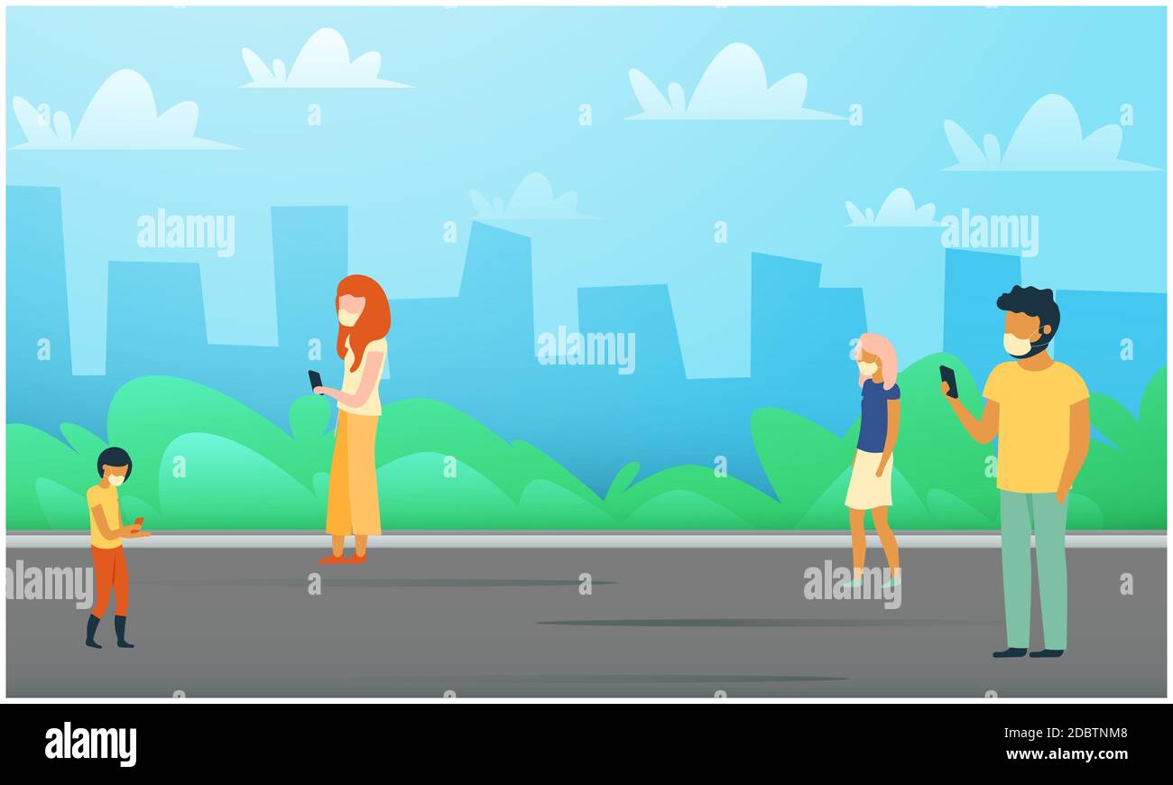 people are using phones on the road Stock Photo - Alamy